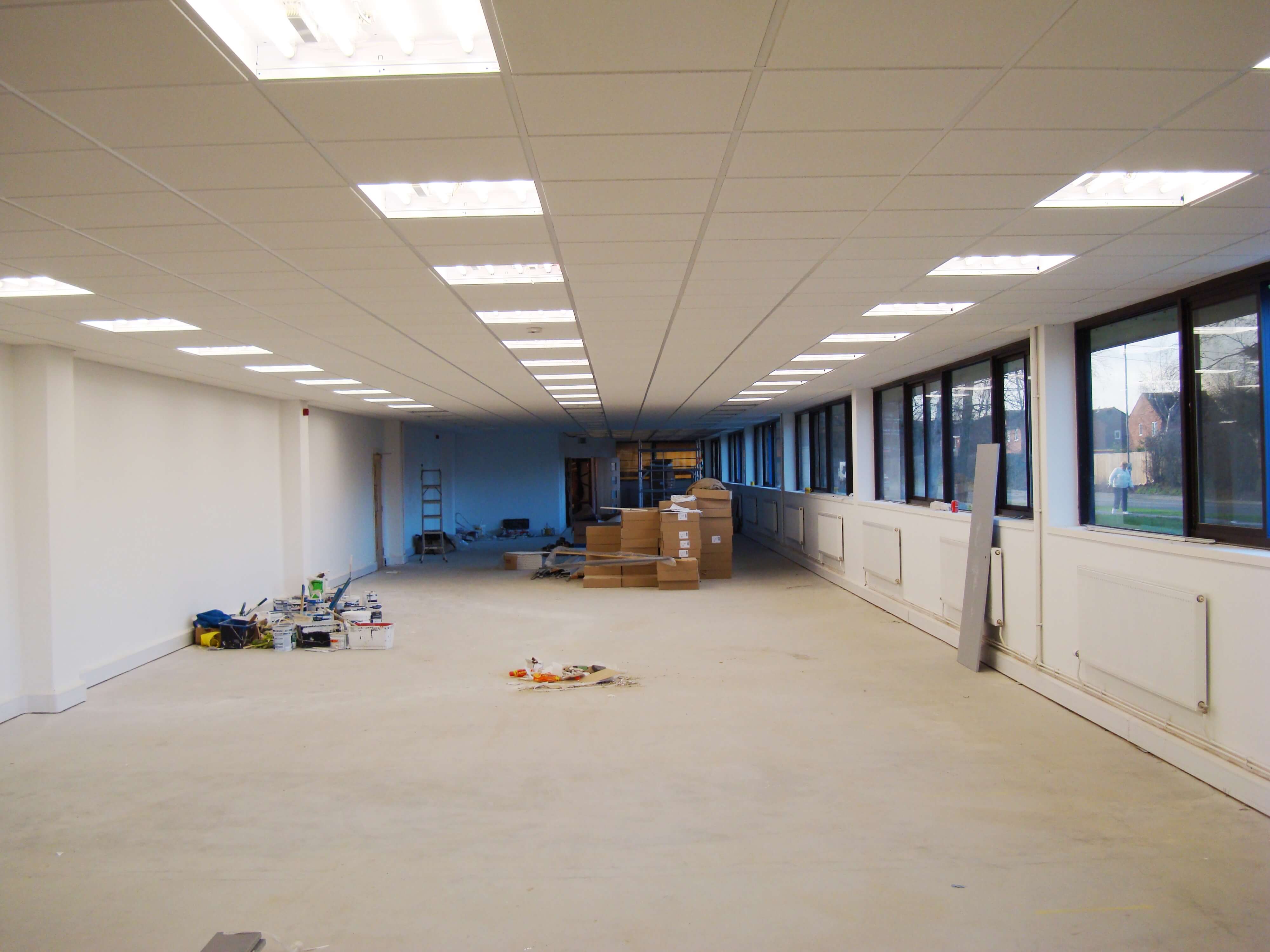 Suspended Ceiling in a warehouse - Cre8tive Interiors Limited