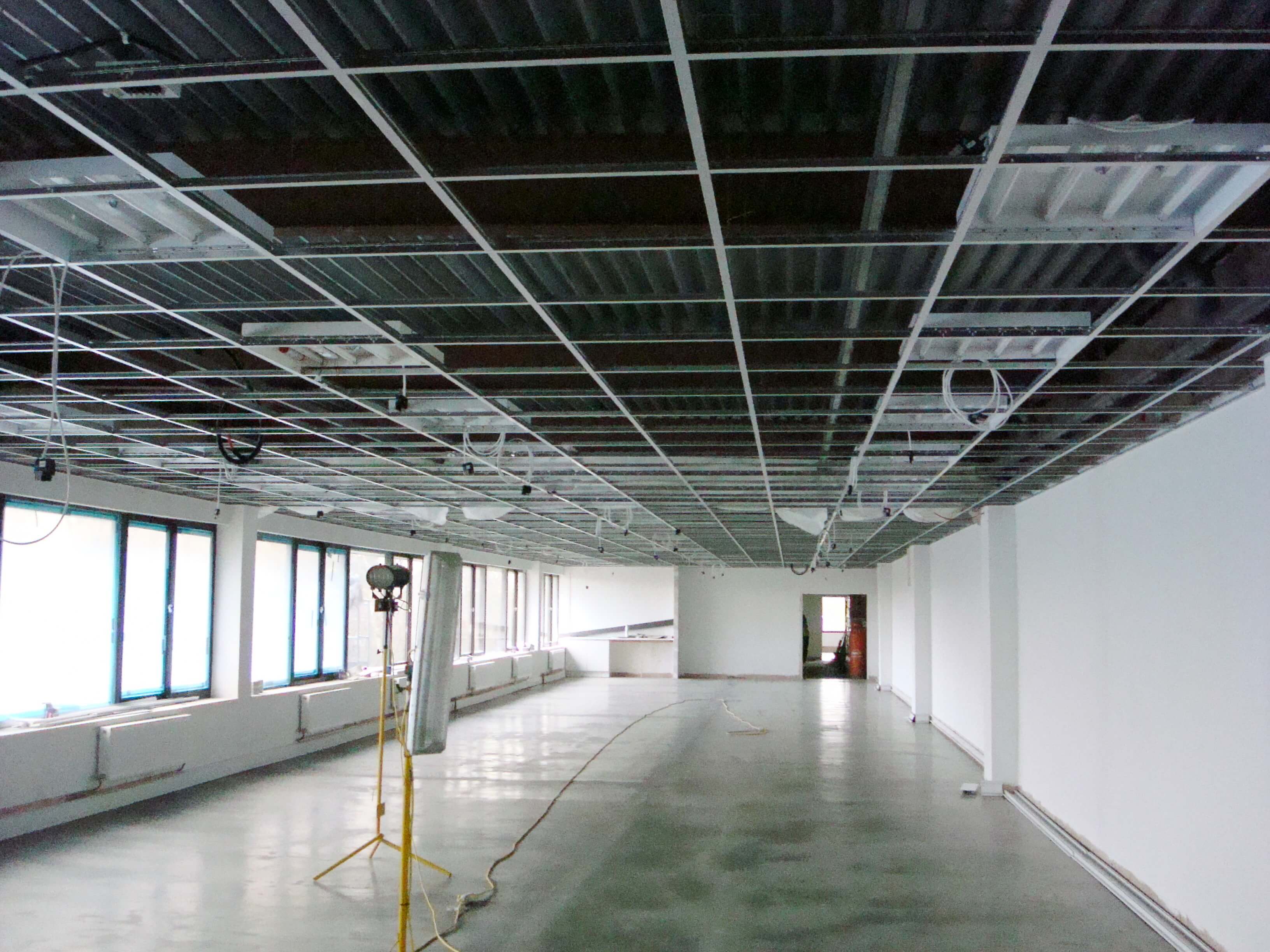 Suspended Ceiling in a warehouse - Cre8tive Interiors Limited